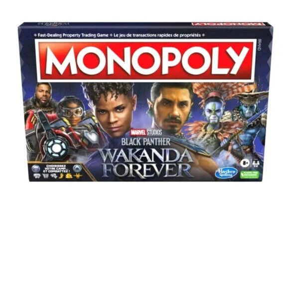 Marvel Studio | Games | Hasbro Monopoly Marvel Studios Black Panther Wakanda Forever Edition ...